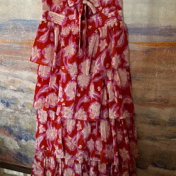 Anthropologie | Dresses | Anthropologie X Vineet Bahi Ruffle Maxi Dress ...